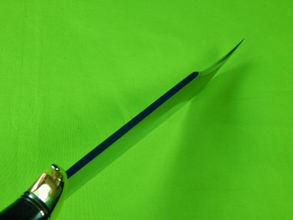 VINTAGE CUSTOM HANDMADE MICHAEL MILO LEACH HUGE BOWIE FIGHTING KNIFE W ...