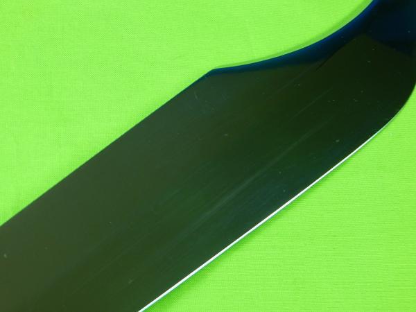 VINTAGE CUSTOM HANDMADE MICHAEL MILO LEACH HUGE BOWIE FIGHTING KNIFE W ...
