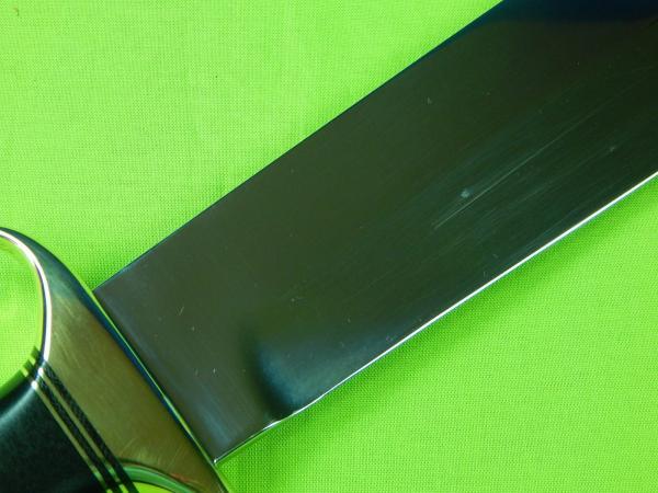 VINTAGE CUSTOM HANDMADE MICHAEL MILO LEACH HUGE BOWIE FIGHTING KNIFE W ...