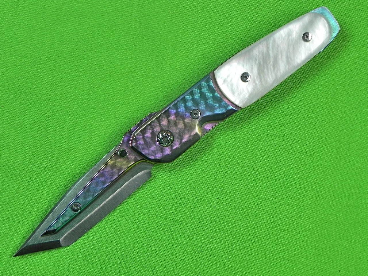 Custom Hand Made MIKE FRANKLIN HAWG Atack Folding Pocket Knife ...