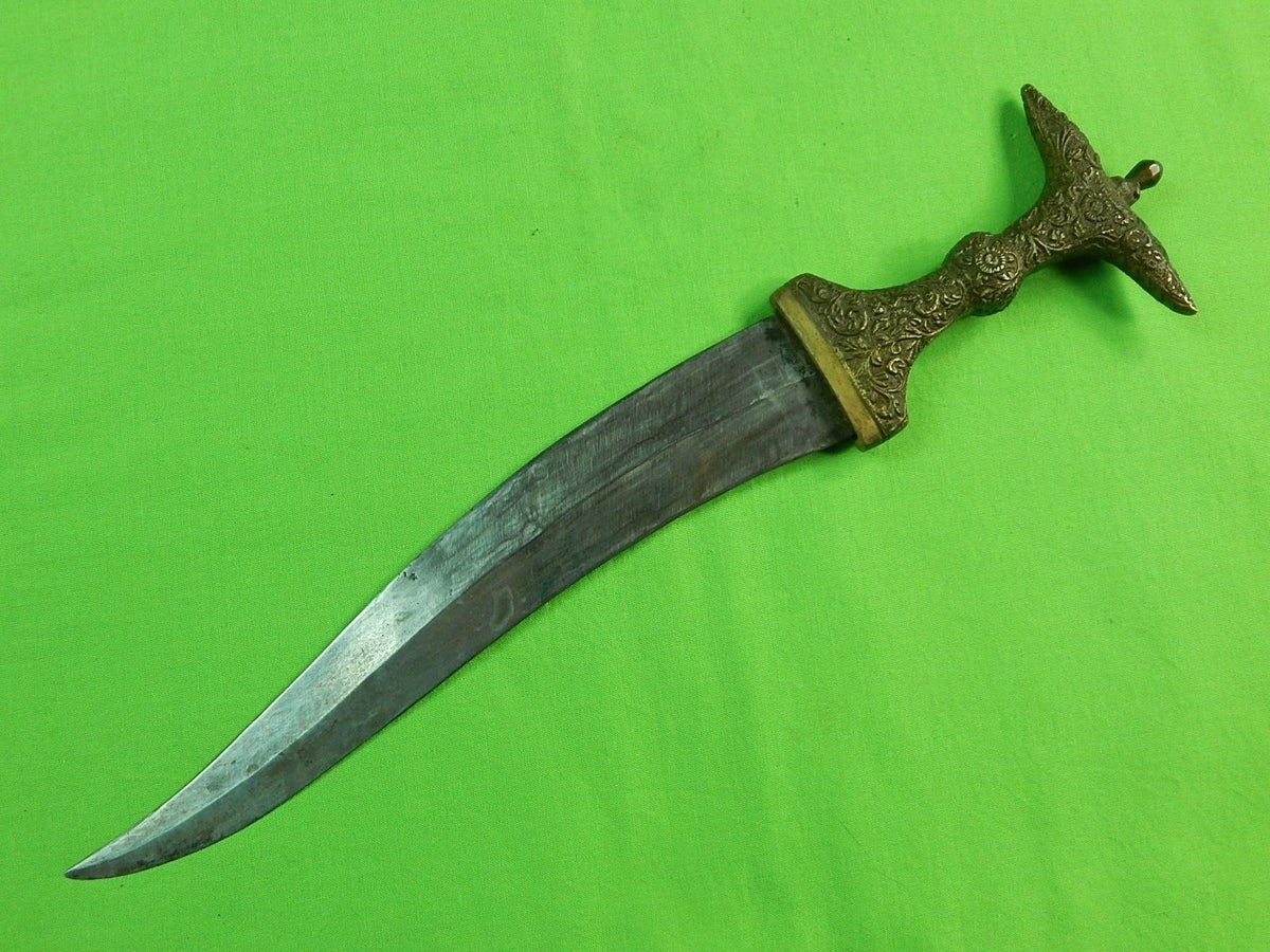 Antique Old Middle Eastern East 19 Century Hunting Fighting Knife & Sc ...