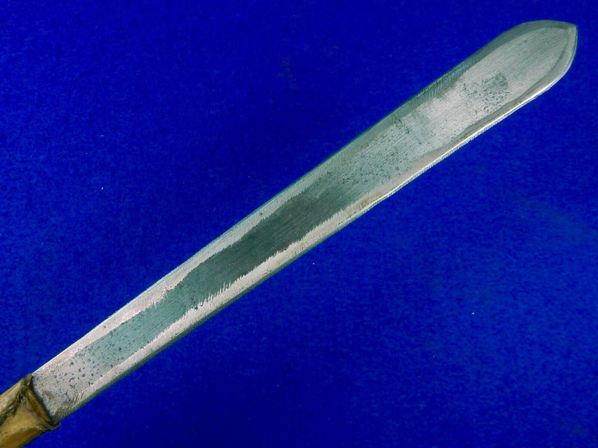 Vintage Antique Old African Africa Dagger Short Sword Knife w/ Sheath ...