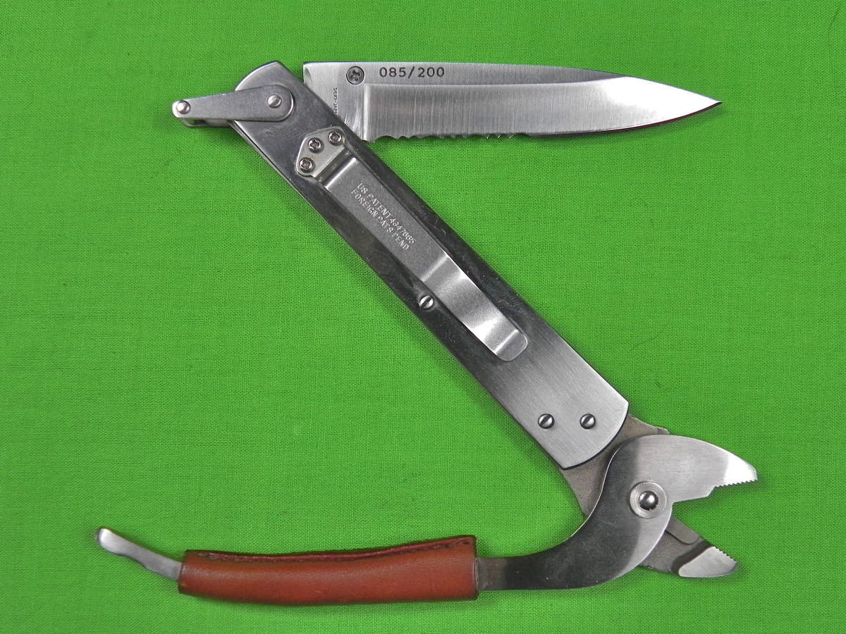 Japan AL MAR 2004 QUICKSILVER IV Model Quick Clip Limited Folding Knif ...