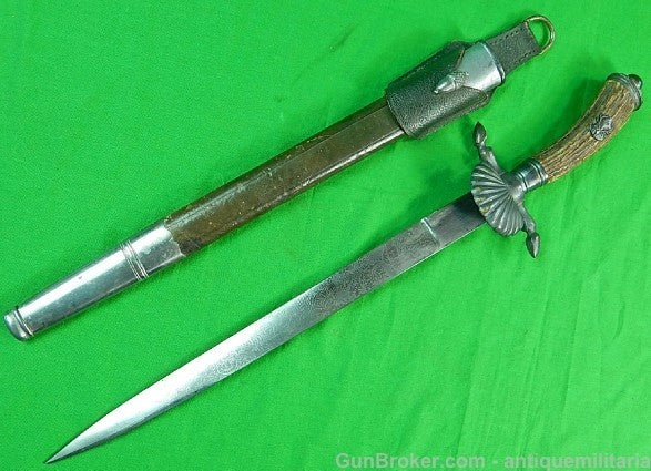 RARE German WW2 Hunting Association Dagger – ANTIQUE & MILITARY FROM ...