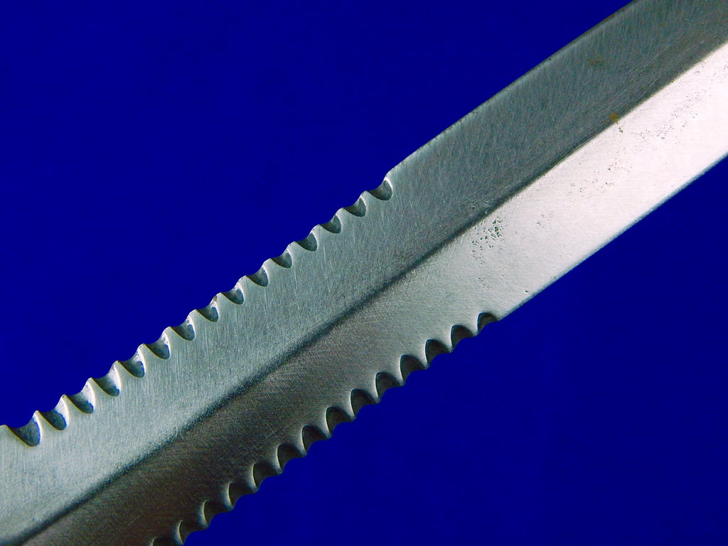 RARE US 1977 GERBER MK2 Commando Fighting Knife BLACK HANDLE w/ Sheath ...