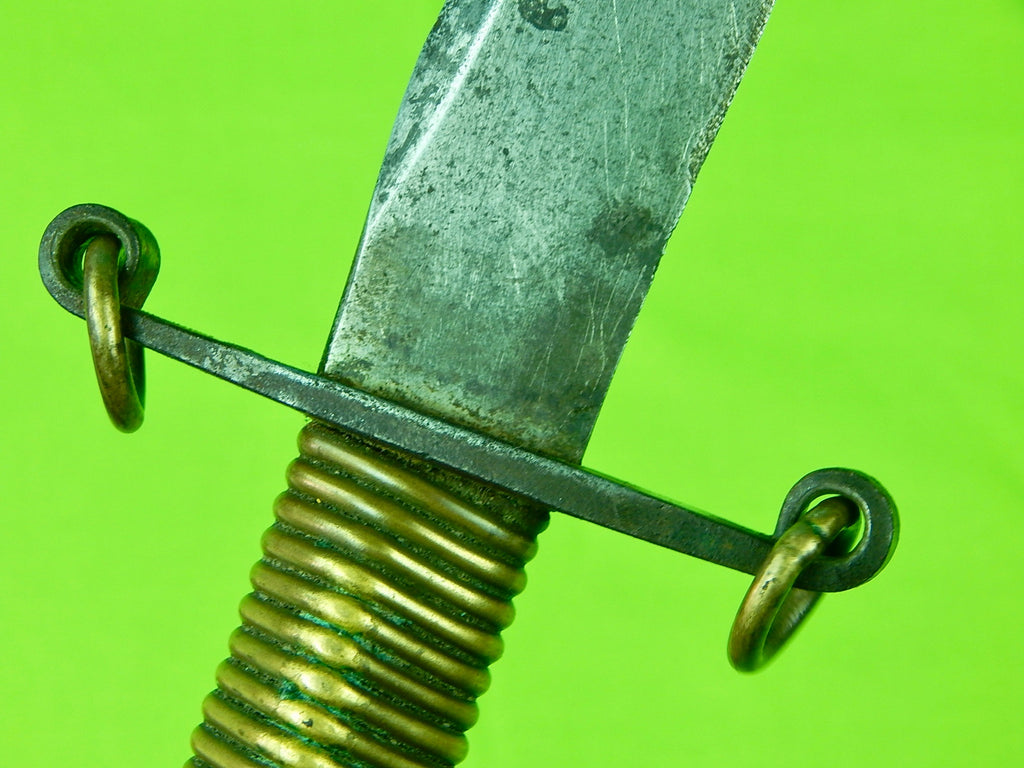 RARE US WW2 Floyd NICHOLS Nebraska Inlaid Buffalo Nickel Fighting Knif ...