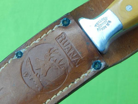 1983-84 Custom Hand Made R.H. RUANA Model 13B Signed Blade Hunting Kni ...
