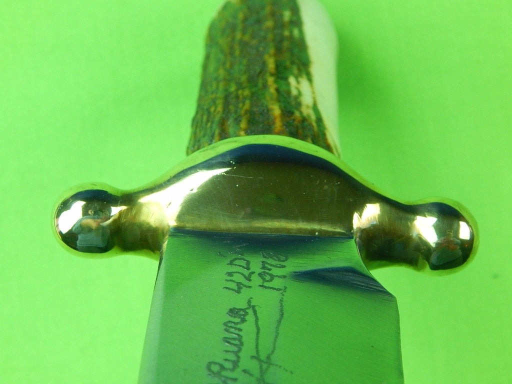 1978 Custom Made "RUDY" R.H. RUANA Model 42D "M" Marked Spear Point Bo ...