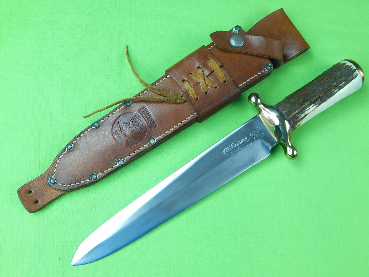 1978 Custom Made "RUDY" R.H. RUANA Model 42D "M" Marked Spear Point Bo ...