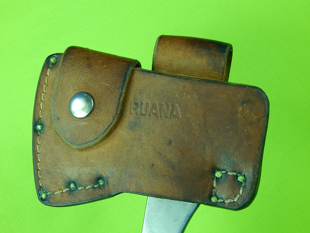 US Custom Handmade RUANA Bonner Montana Hunting Belt Axe Hatchet & She ...