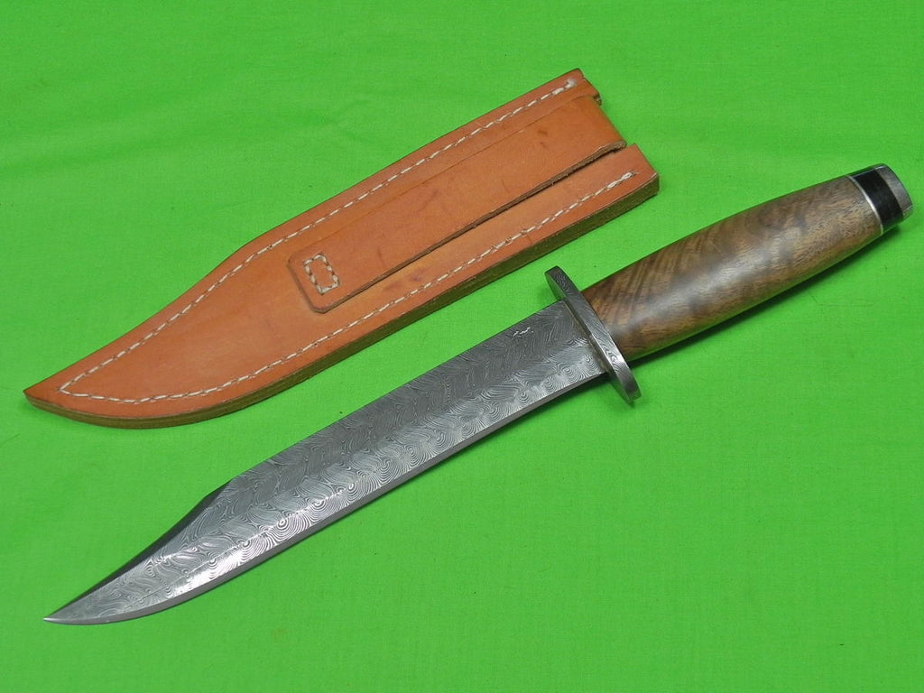 US Custom Hand Made STEK Craig & Adam STEKETEE Fighting Damascus Knife ...