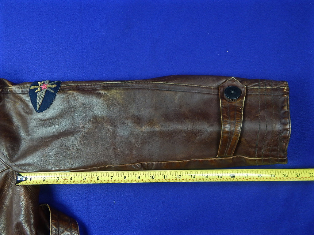 Soviet Russian Russia USSR WW2 Pilot Colonel Aviation Leather Coat Uni ...