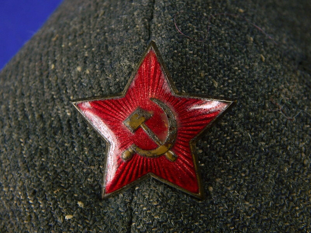 Original Soviet Russian Russia USSR WW2 Infantry Winter Hat Budenovka ...
