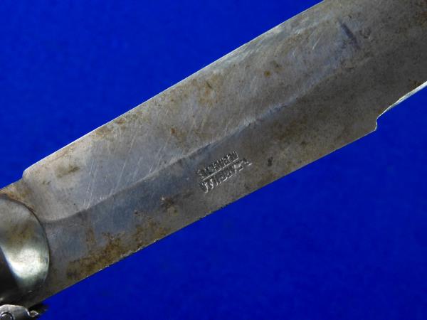 Antique Old Spain Spanish 19 Century Navaja Large Folding Knife ...