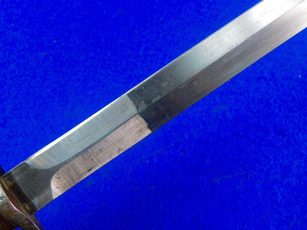 Swedish Sweden WW2 Mauser Long Bayonet Fighting Knife w/ Scabbard ...