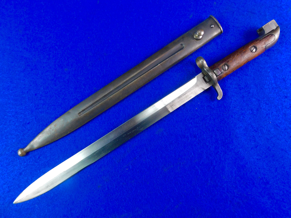 Swedish Sweden WW2 Mauser Long Bayonet Fighting Knife w/ Scabbard ...