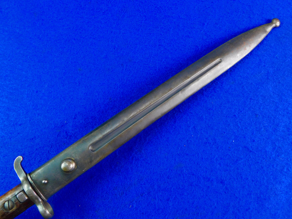 Swedish Sweden WW2 Mauser Long Bayonet Fighting Knife w/ Scabbard ...