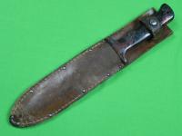 US WW2 Custom Hand Made Sword Blade ANDERSON Fighting Knife w/ Sheath ...