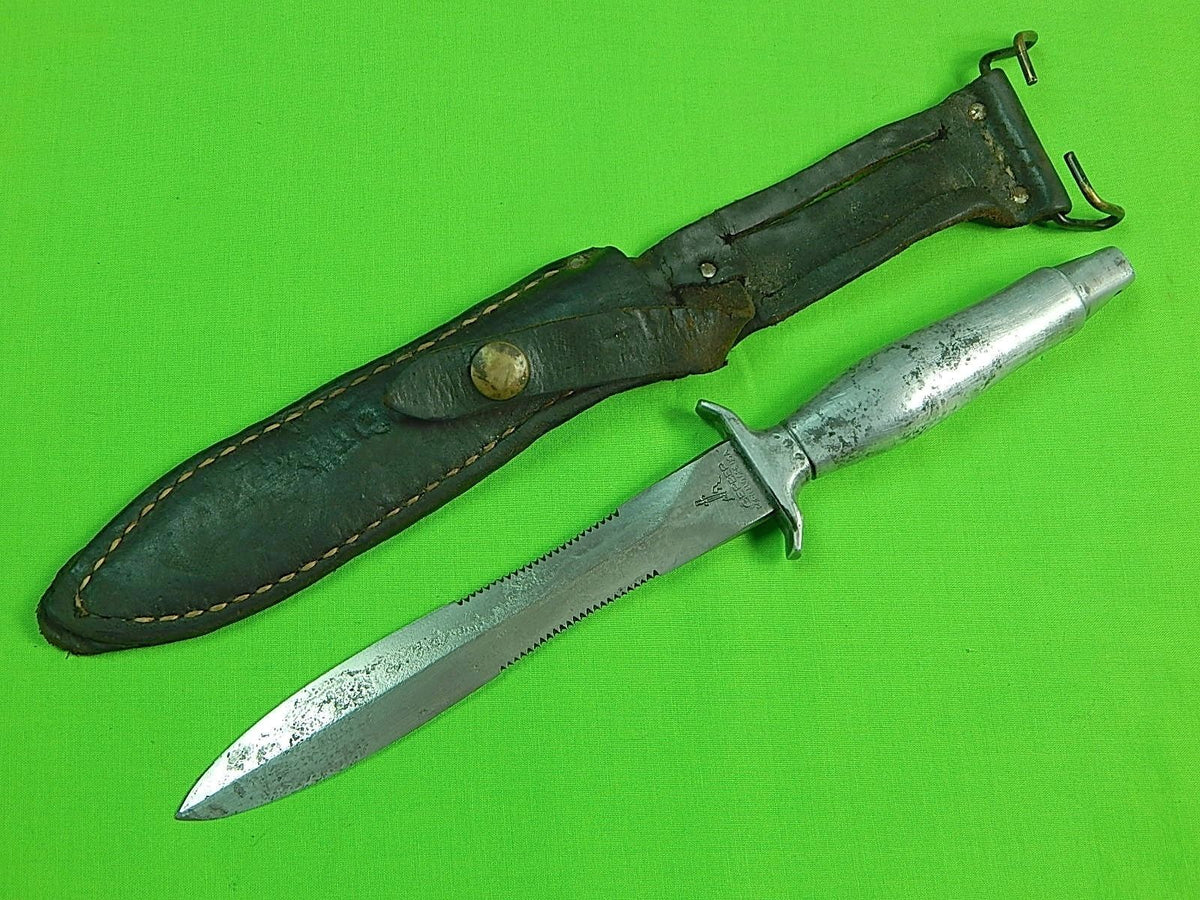 US 1976 GERBER MK2 Commando Fighting Knife #48922 & Sheath – ANTIQUE ...