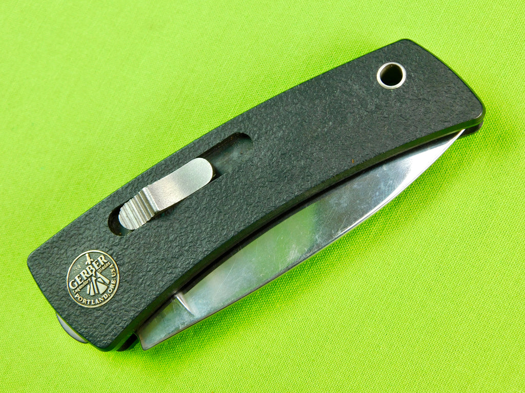 US 1980s Gerber Blackie Collins Bolt Action Lock Blade Folding Pocket ...