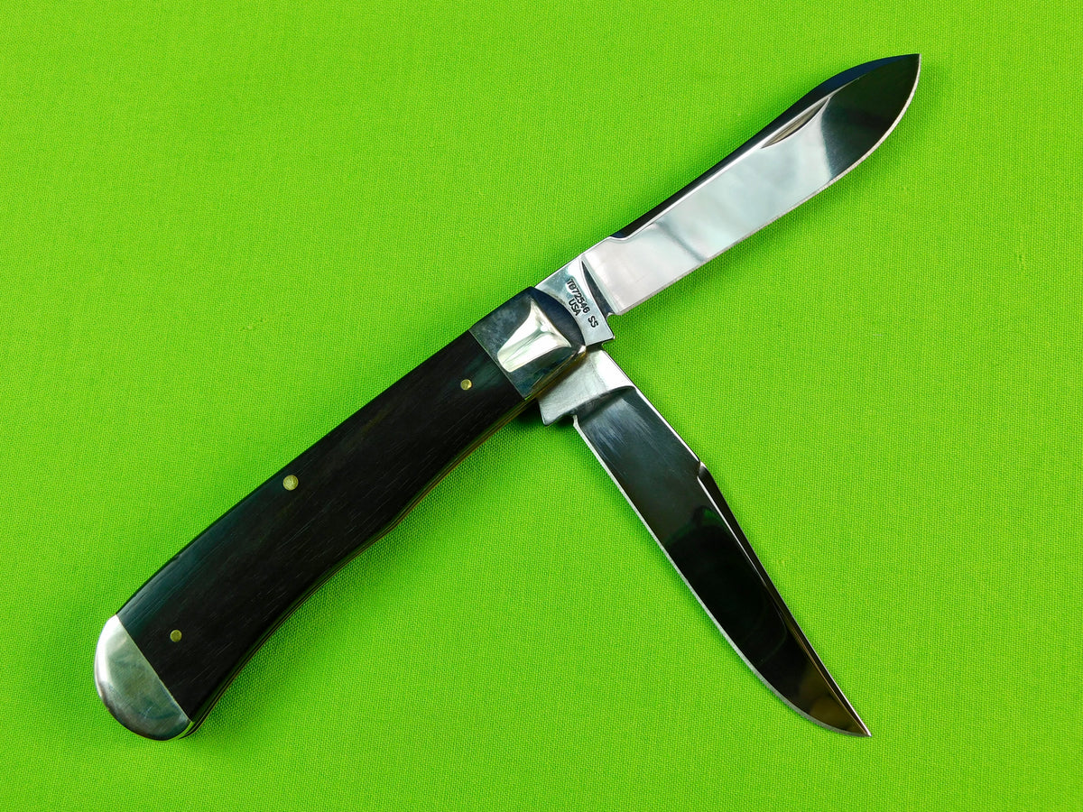 US 2013 Case XX Panama Ebony TB72546 Large Trapper Folding Pocket Knif ...