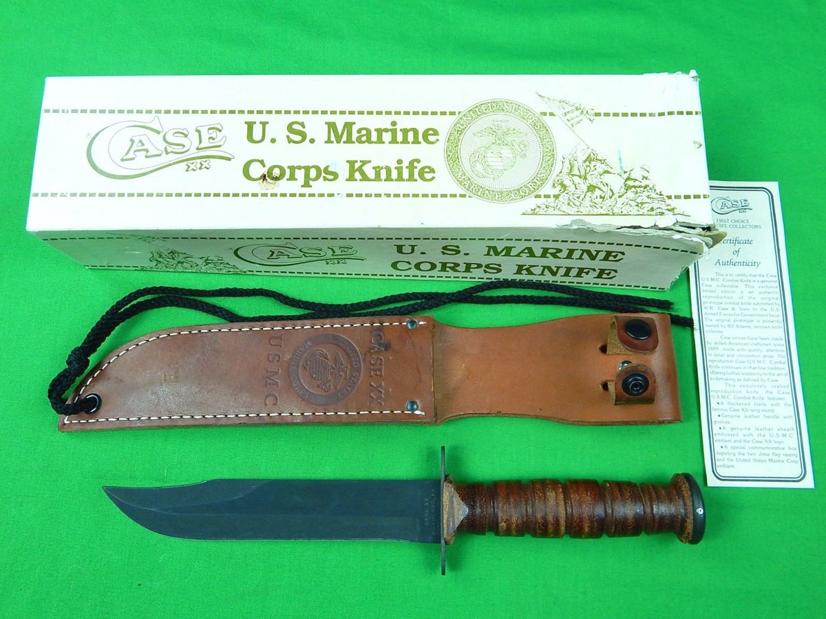 US '98 CASE XX USMC Marine Corps Commemorative Combat Fighting Knife S ...