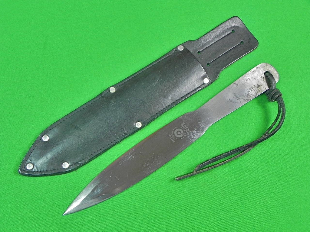 RARE Vintage US BLACKJACK Effingham Broad Head Throwing Knife w/ Sheat ...