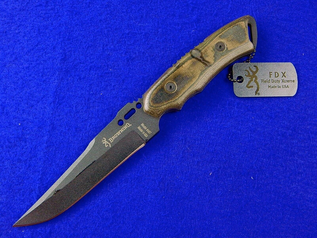 US BROWNING Model 687 Tactical FIELD DUTY XCREME FDX Fighting Knife Sh ...