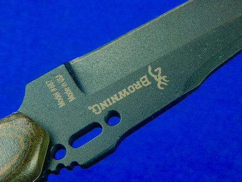 US BROWNING Model 687 Tactical FIELD DUTY XTREME FDX Fighting Knife Sh ...