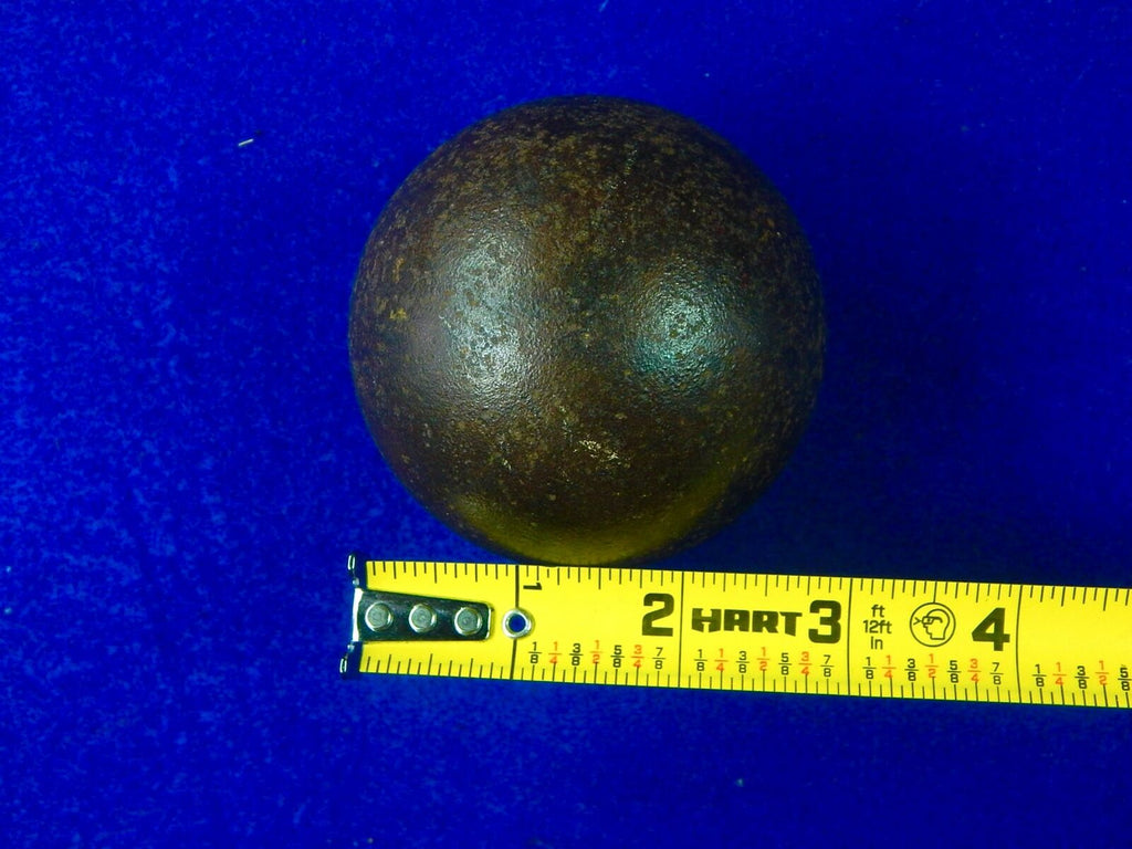 Antique Old 19 Century US Civil War 4 Lb Cannon Ball Militaria Memorab ...
