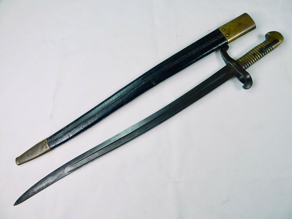 Antique US Civil War German Made Import Bayonet Short Sword w/ Scabbar ...