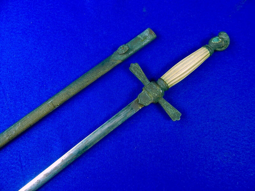 Civil War Militia Swords Antique 19 Century US Civil War Engraved