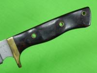 US Custom Hand Made ROB DAVIDSON Fighting Knife & Sheath – ANTIQUE ...