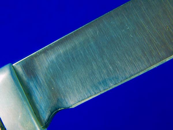 Vintage US Custom Handmade by MIKE LEACH Hunting Knife w/ Sheath ...