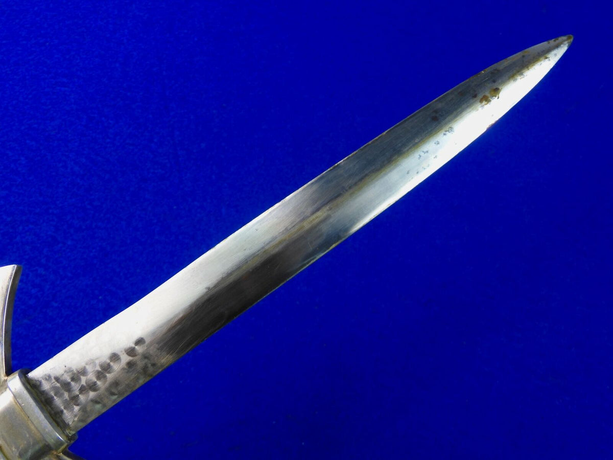 Vintage US Custom Made Handmade Large Heavy Dagger Fighting Knife w Sc ...