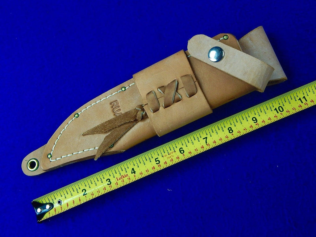 US Custom Made RUANA Montana Standard Bowie Knife Leather Sheath Scabb ...