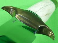 US Custom Hand Made MIKE LEACH Large Bowie Knife 1976 Scrimshaw JOE RU ...