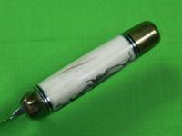 US Custom Hand Made MIKE LEACH Large Bowie Knife 1976 Scrimshaw JOE RU ...