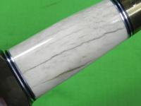 US Custom Hand Made MIKE LEACH Large Bowie Knife 1976 Scrimshaw JOE RU ...