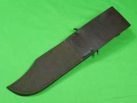 US Custom Hand Made MIKE LEACH Large Bowie Knife 1976 Scrimshaw JOE RU ...