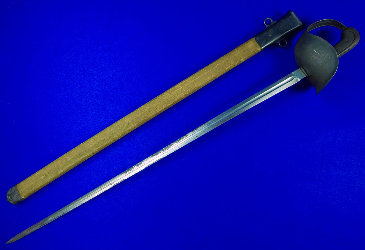 US WW1 Springfield Armory SA Patton Cavalry Sword with Scabbard ...