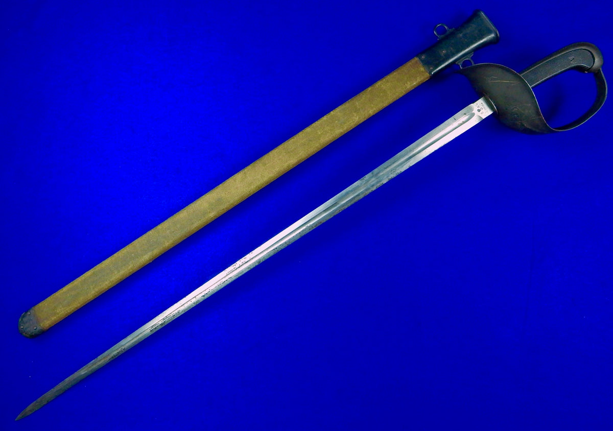 US WW1 Springfield Armory SA Patton Cavalry Sword with Scabbard ...