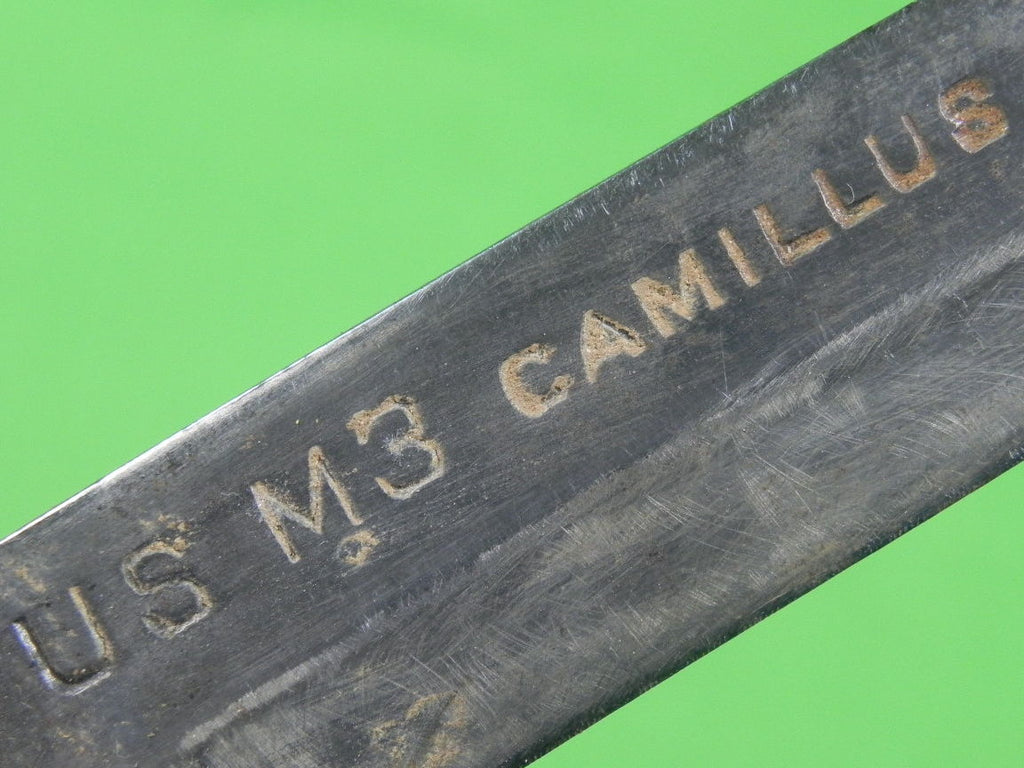 US WW2 Custom Made From Camillus M3 Blade marked THEATER Fighting Knif ...