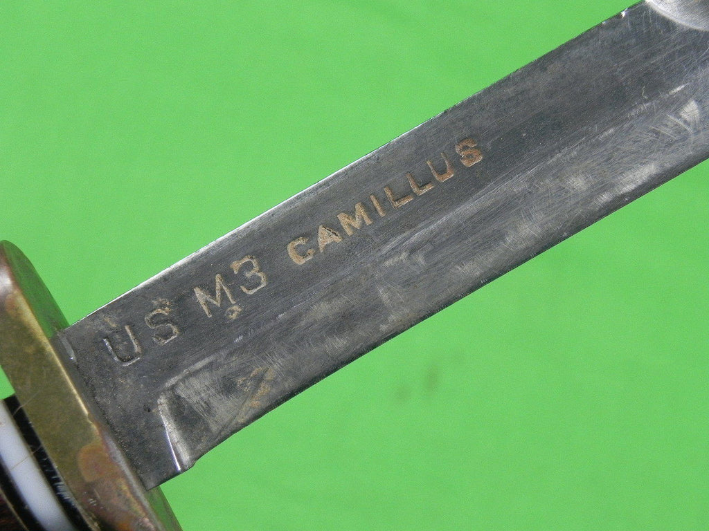 US WW2 Custom Made From Camillus M3 Blade marked THEATER Fighting Knif ...