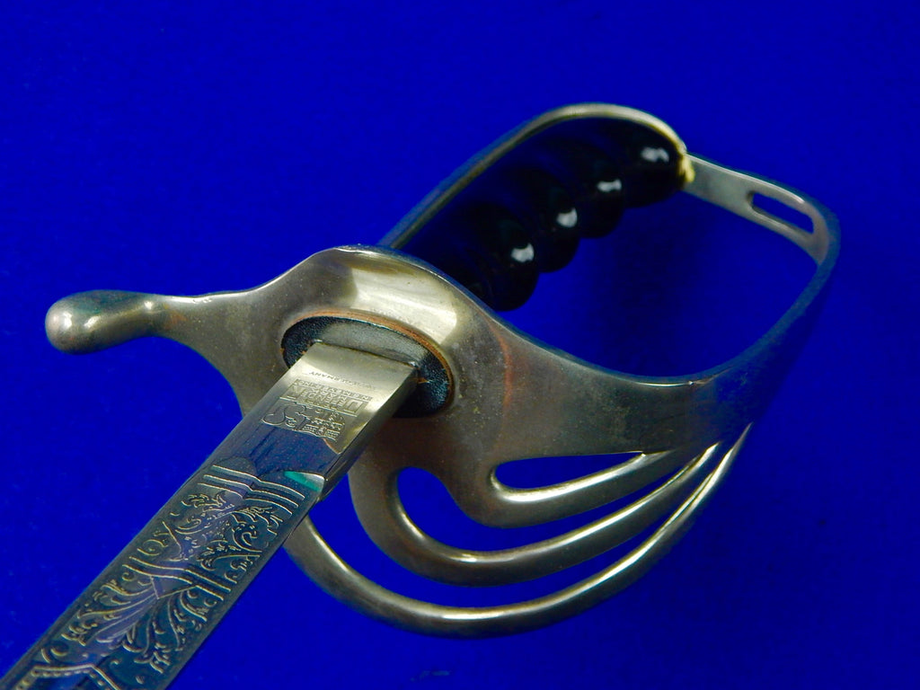 US WW2 Model 1902 German Made Presentation Engraved Officer's Sword w ...