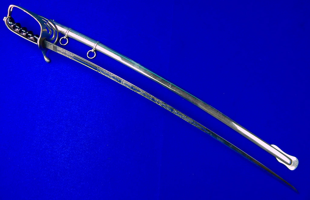 US WW2 Model 1902 German Made Presentation Engraved Officer's Sword w ...