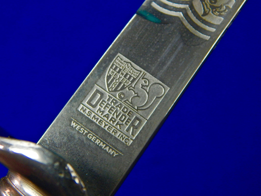 US WW2 Model 1902 German Made Presentation Engraved Officer's Sword w ...