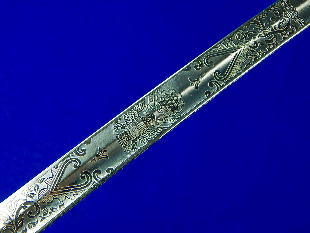 US WW2 Model 1902 German Made Presentation Engraved Officer's Sword w ...