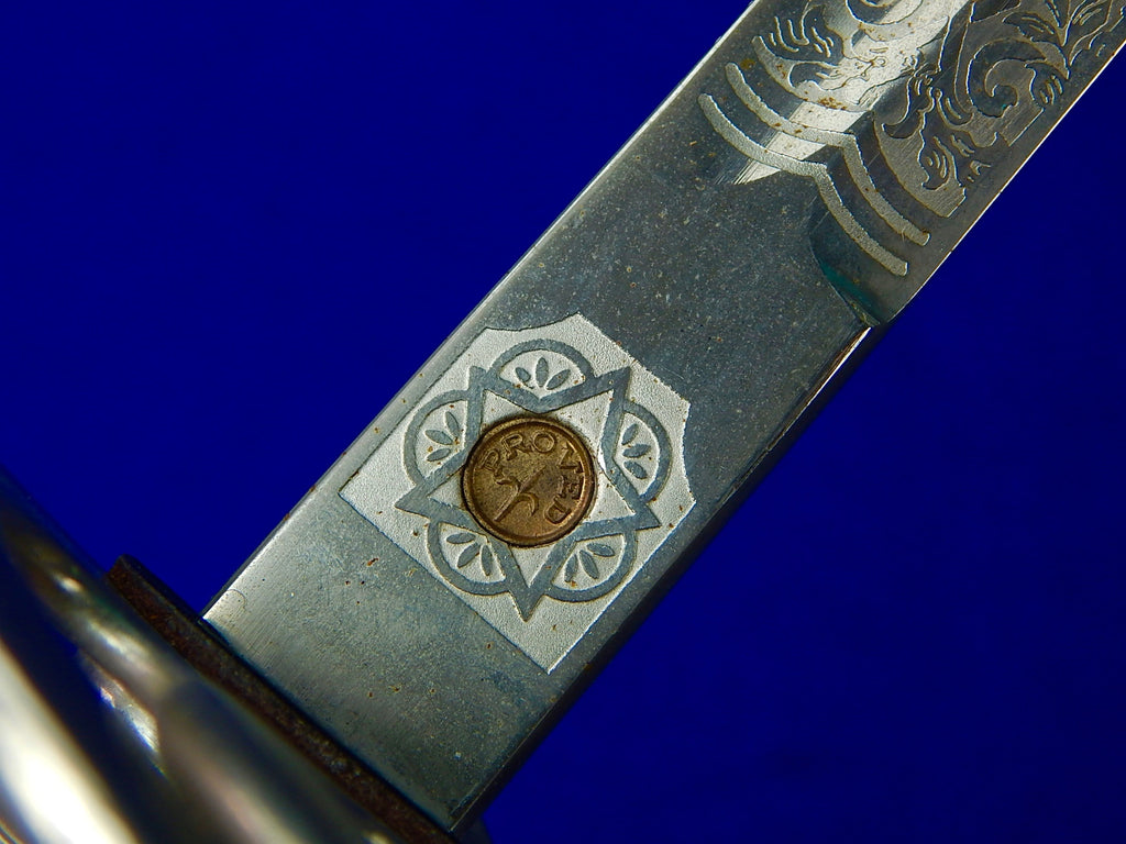 US WW2 Model 1902 German Made Presentation Engraved Officer's Sword w ...