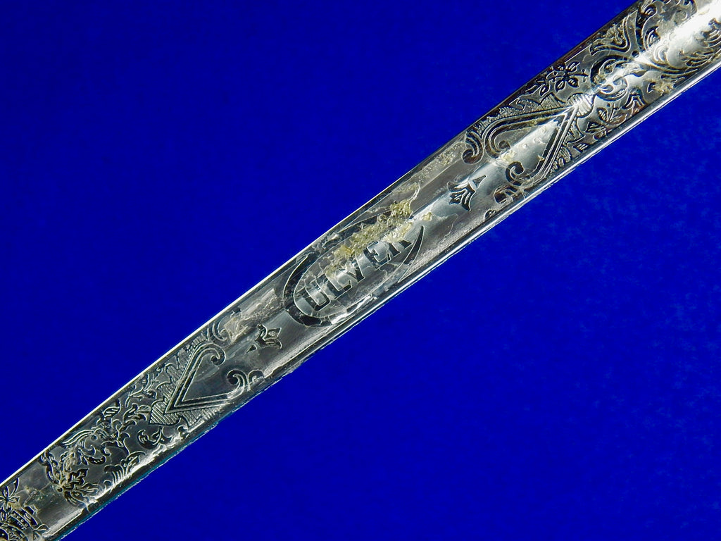 US WW2 Model 1902 German Made Presentation Engraved Officer's Sword w ...